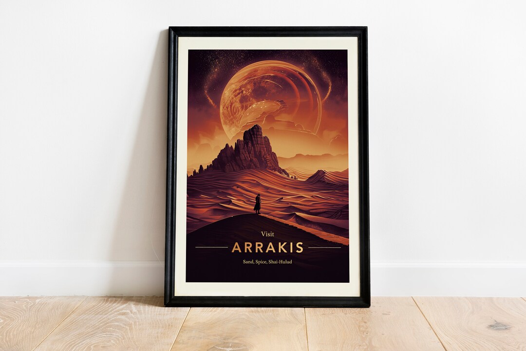 Arrakis Vintage Tavel Poster - Sand Dune Wall Art - Digital Print - Etsy