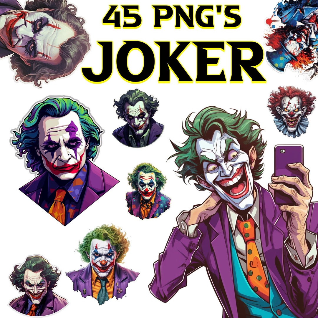 Joker Png Bundle Png Movie Clipart Bundle Joker Clipart Bundle Joker T ...