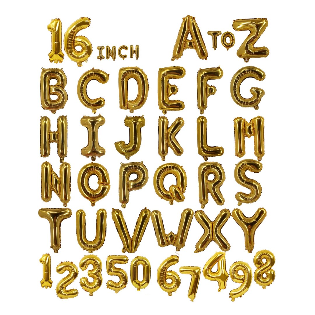 Custom Word Balloons A-Z Alphabet Phase Balloons Personalize Balloon ...