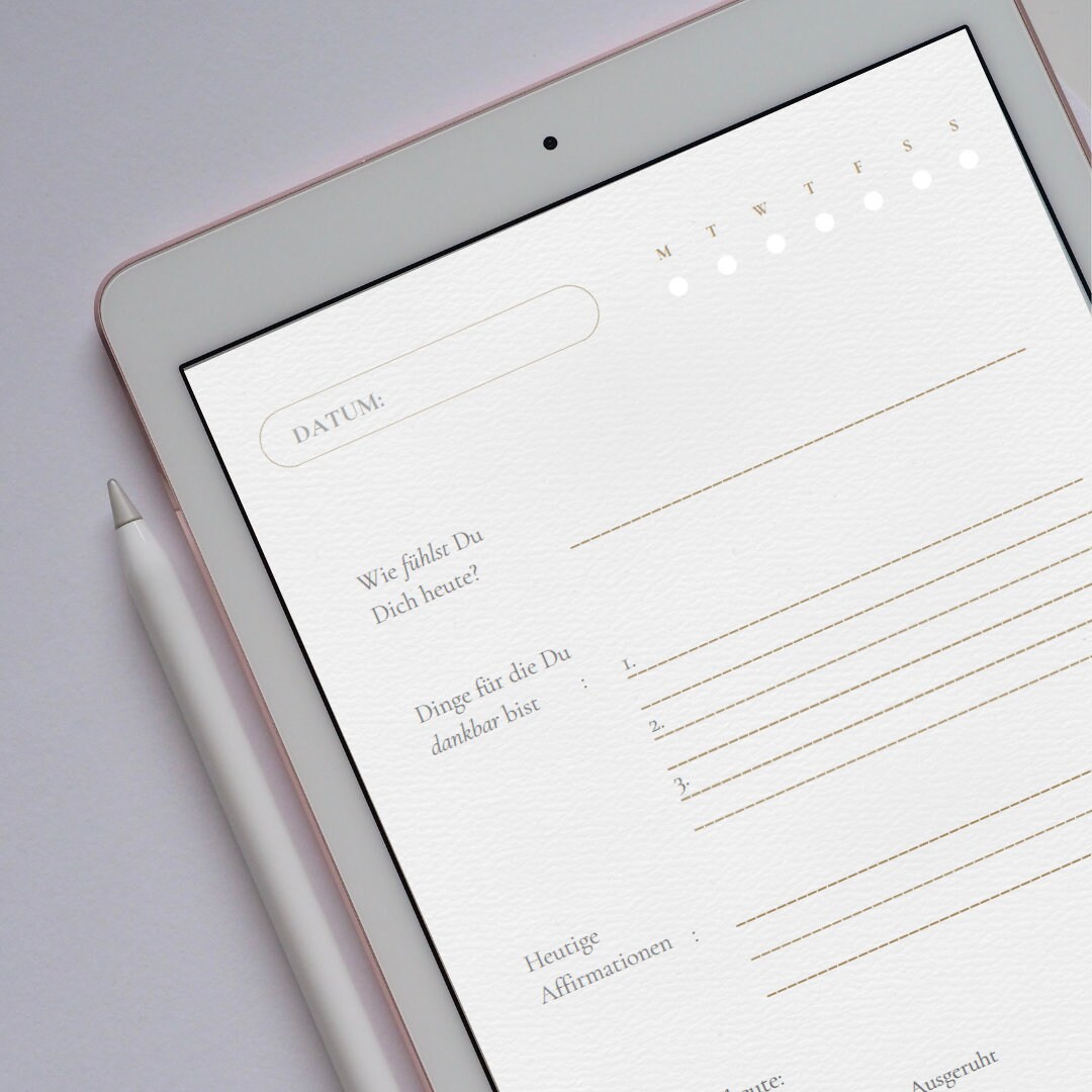2024 Digital Self-reflection Planner A5 Printable Daily Journal PDF ...