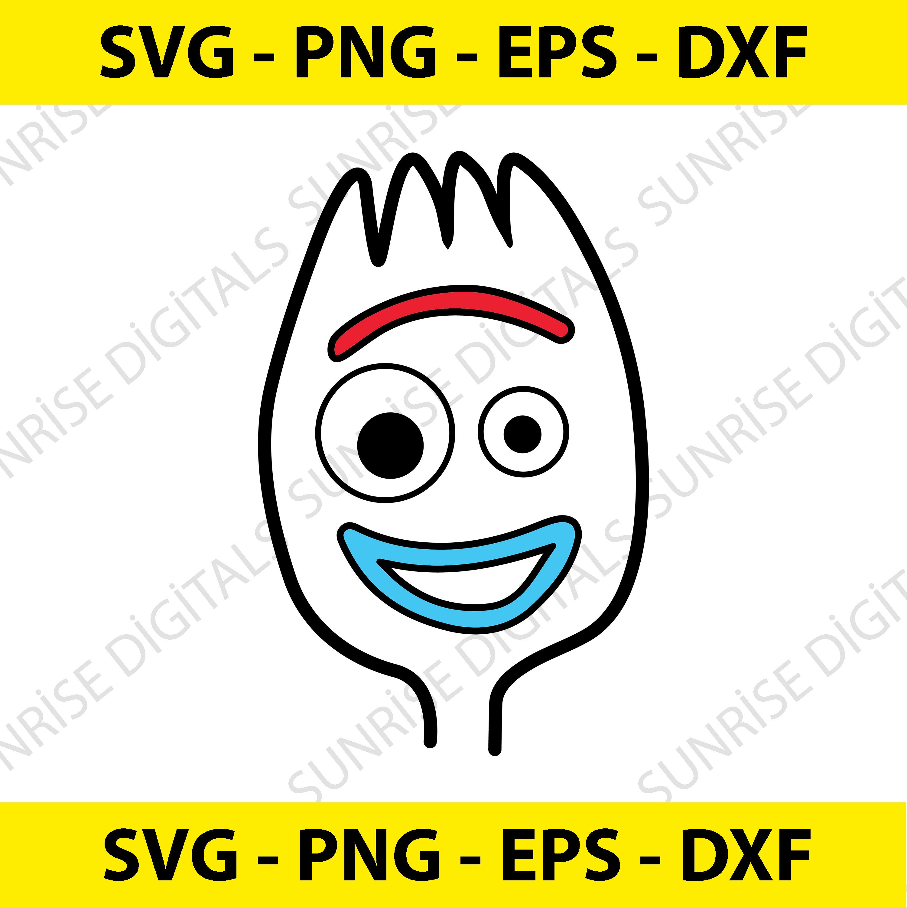 Toy Forky Svg, Toy Forky Face Svg, Cut File for Cricut, Eps Dxf Png ...