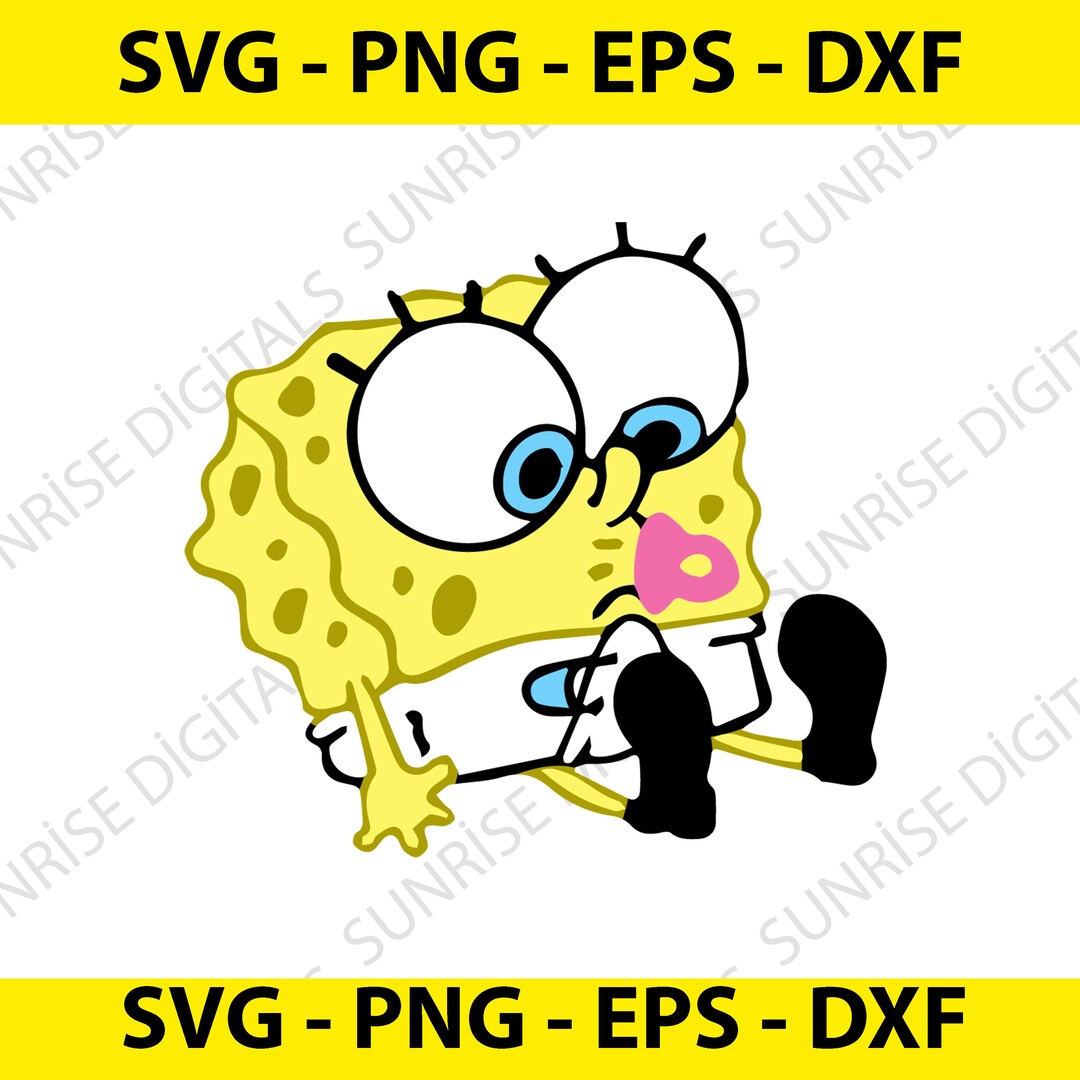 Sponge Svg, Sponge B Svg, Svg Cut File for Cricut, Eps Dxf Png Digital ...