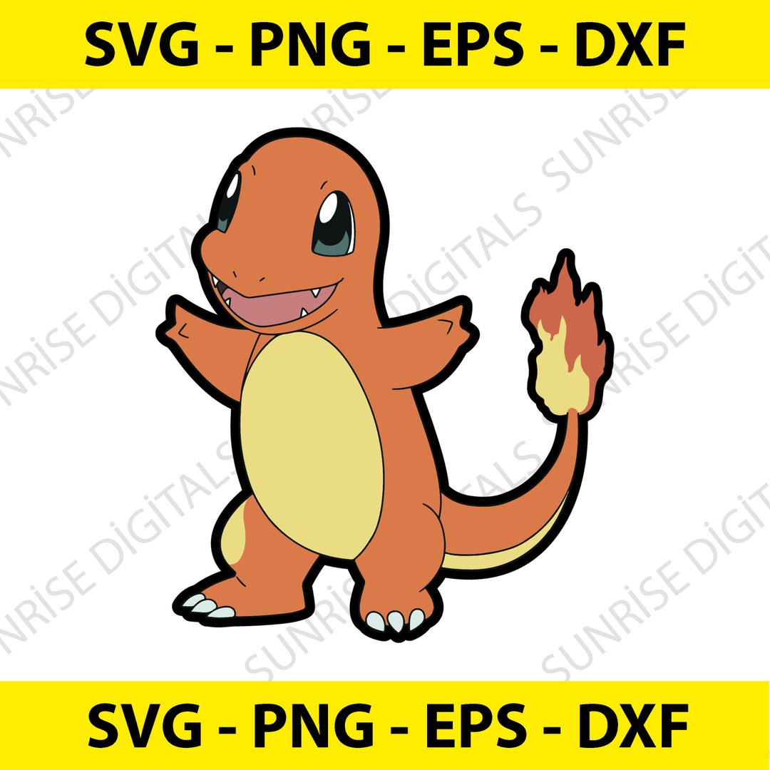 Charmander Svg, Pokemon Charmander Svg, Charmander Clipart, Png ...