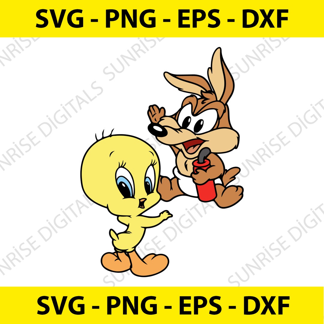 Looney T Svg, Shocked Looney T Svg, Svg Cut File for Cricut, Eps Dxf ...