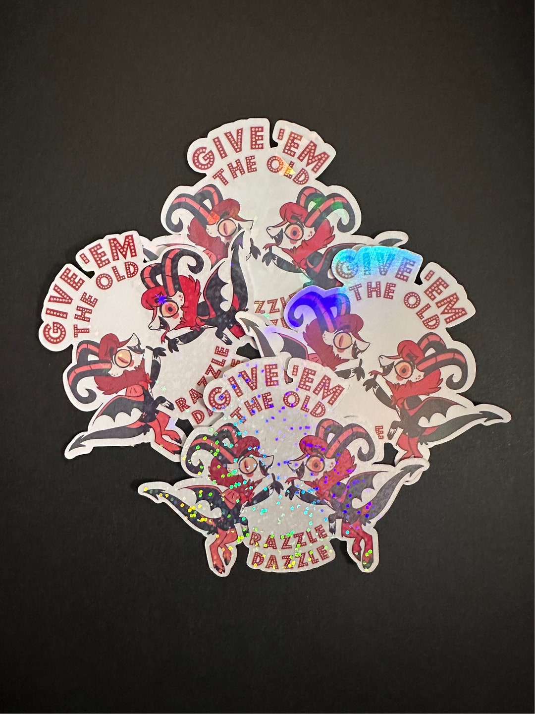 Razzle & Dazzle Hazbin Inspired Sticker - Etsy