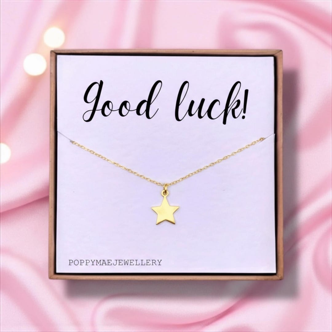 Good Luck Gift for Her | New Job, Exam, or Graduation Gift | Gold Star ...
