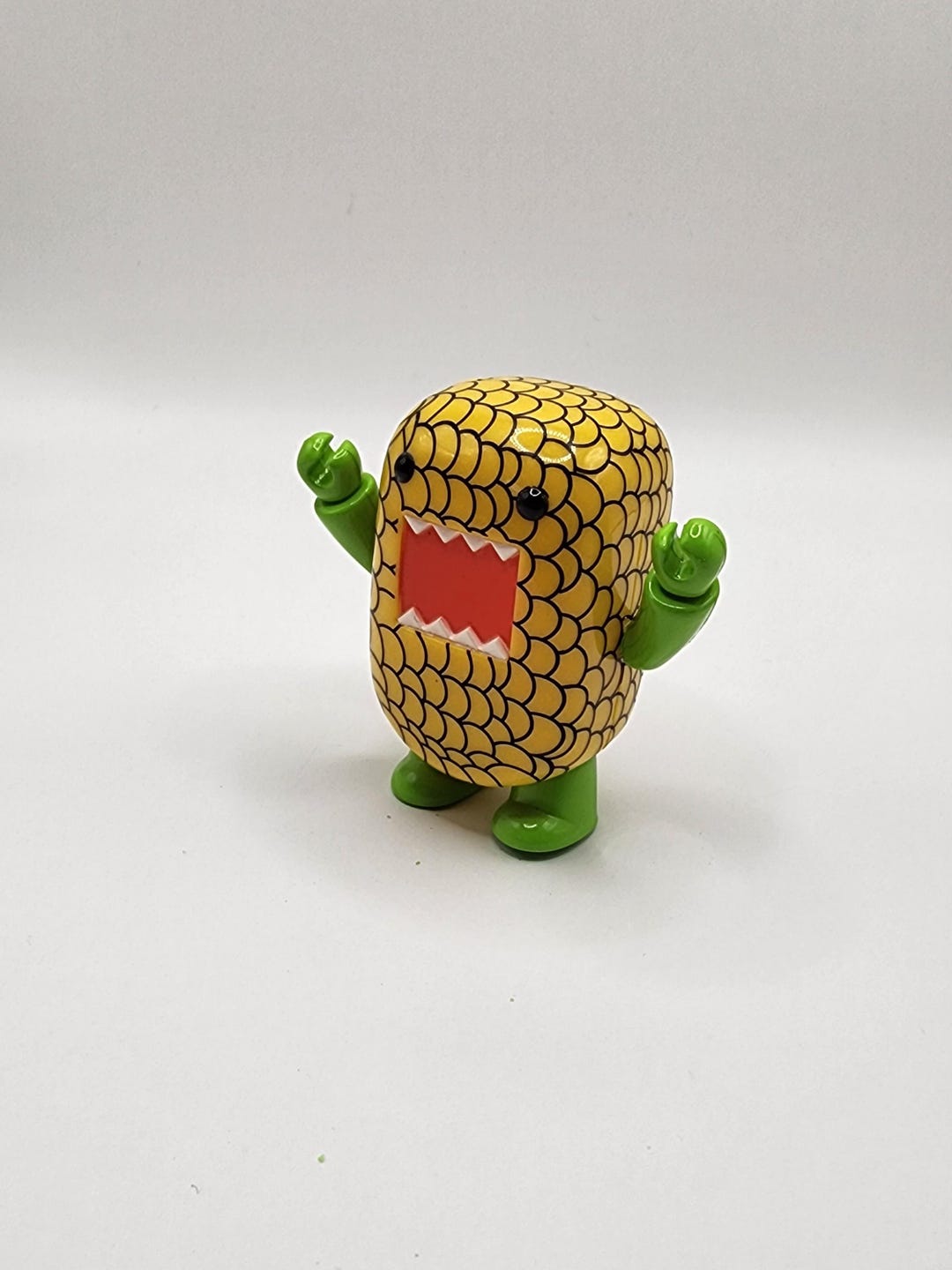 Toy2r 2" Qee Domo Domokun Corn Yellow Green Toy Figure Rare - Etsy