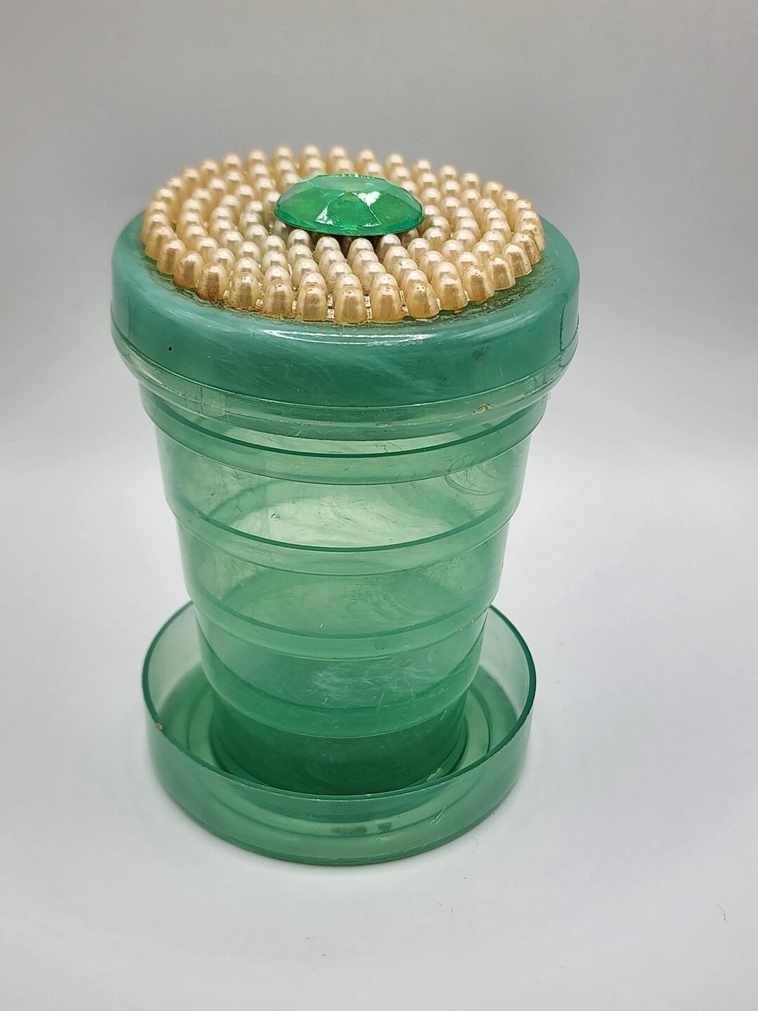 Tuckaway Cup With Pill Holder Green Marble Plastic - Etsy