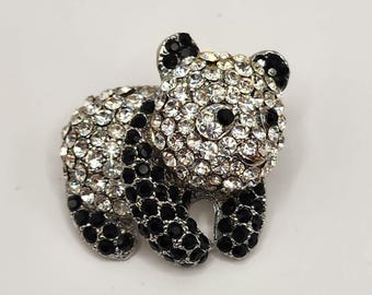 Red Crystal Gold Leaf Pin Brooch Flower Bouquet - Etsy