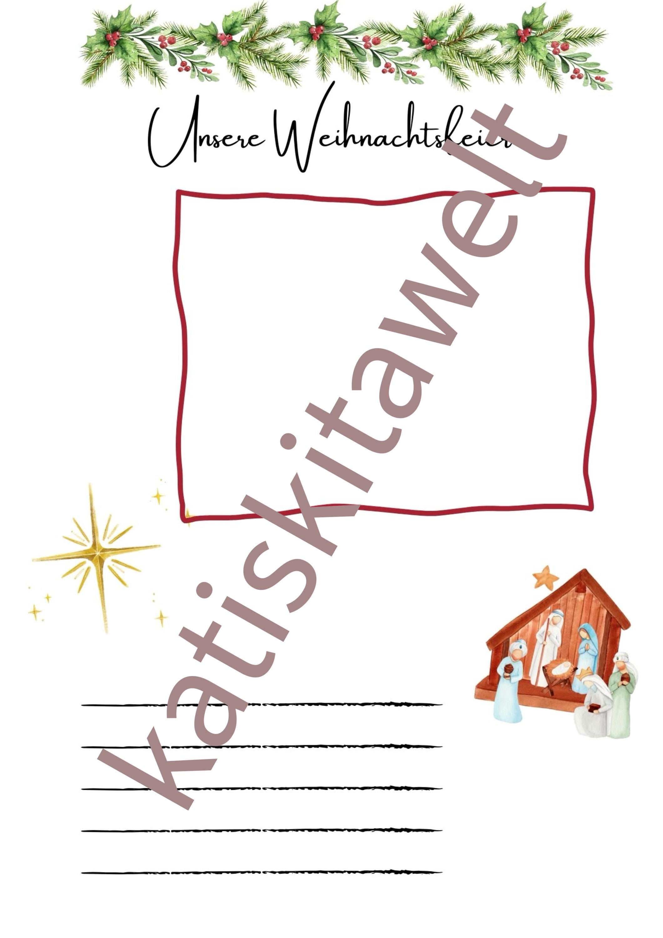 65 bunte Portfolio Vorlagen zu Advent, Nikolaus und Weihnachten für ...