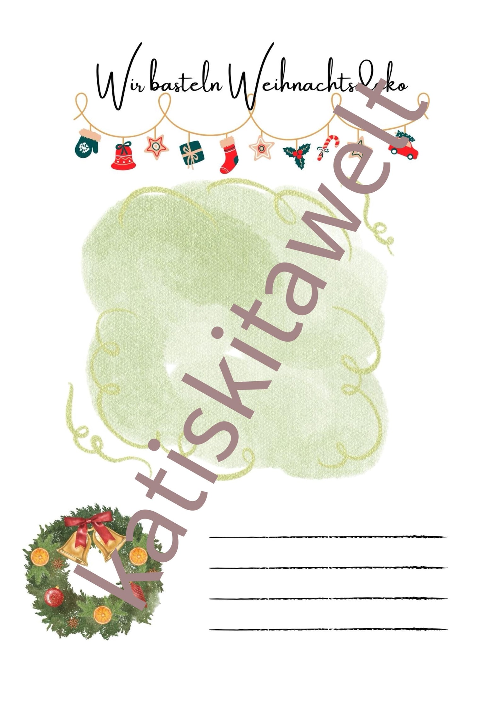 65 bunte Portfolio Vorlagen zu Advent, Nikolaus und Weihnachten für ...