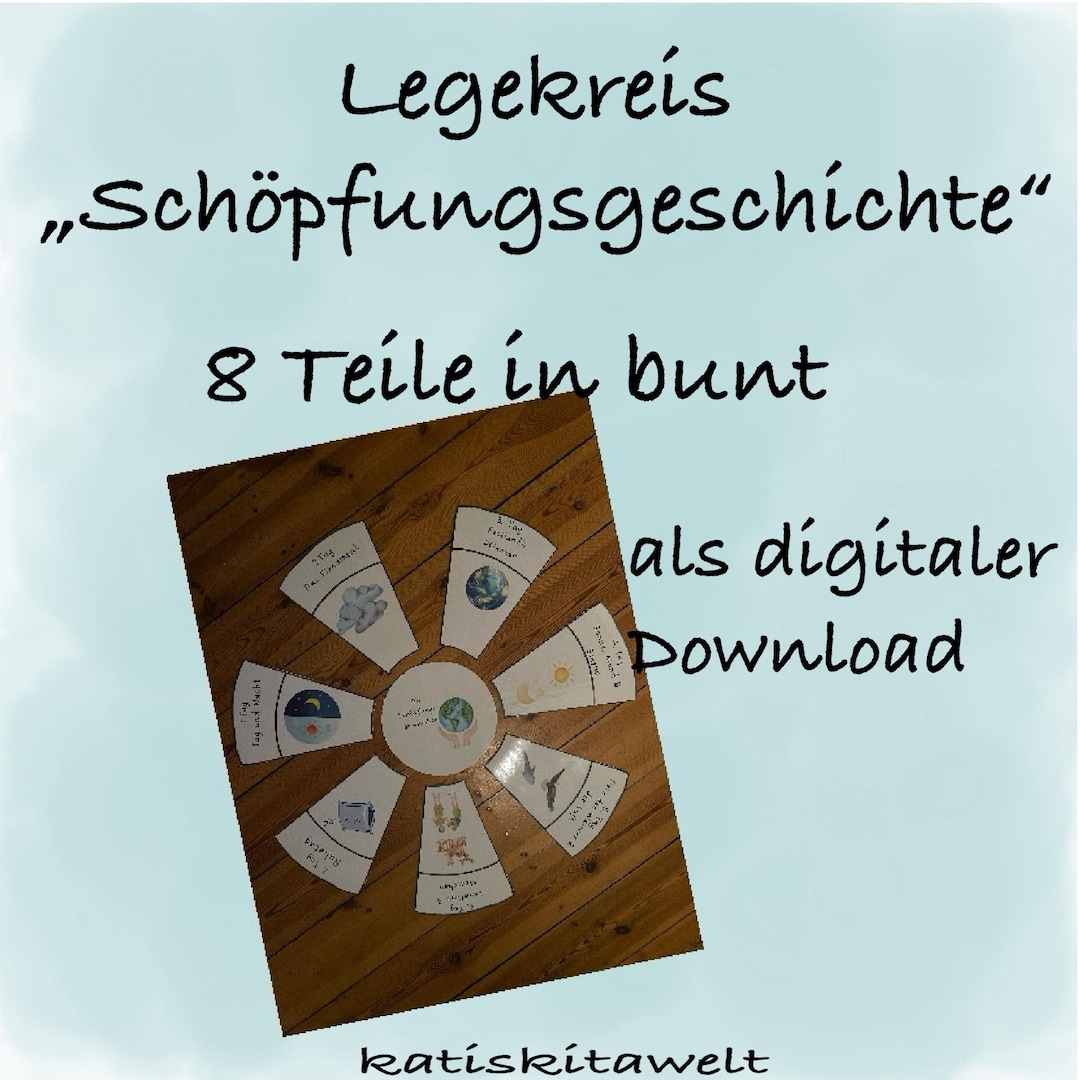 Laying Circle "the Story of Creation" for Children / God Creates the ...