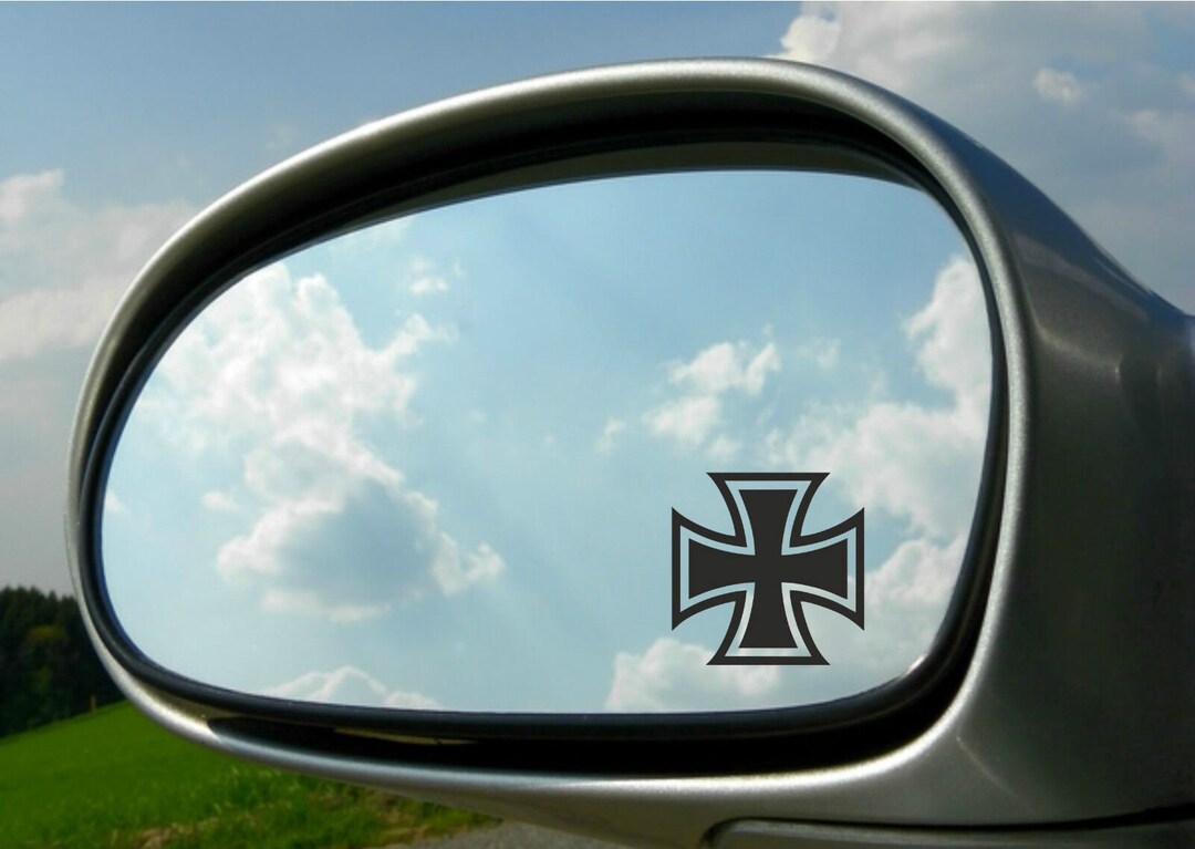 4x Iron Cross Iron Cross Sticker Mirror Car Sticker Oldschool Tuning ...