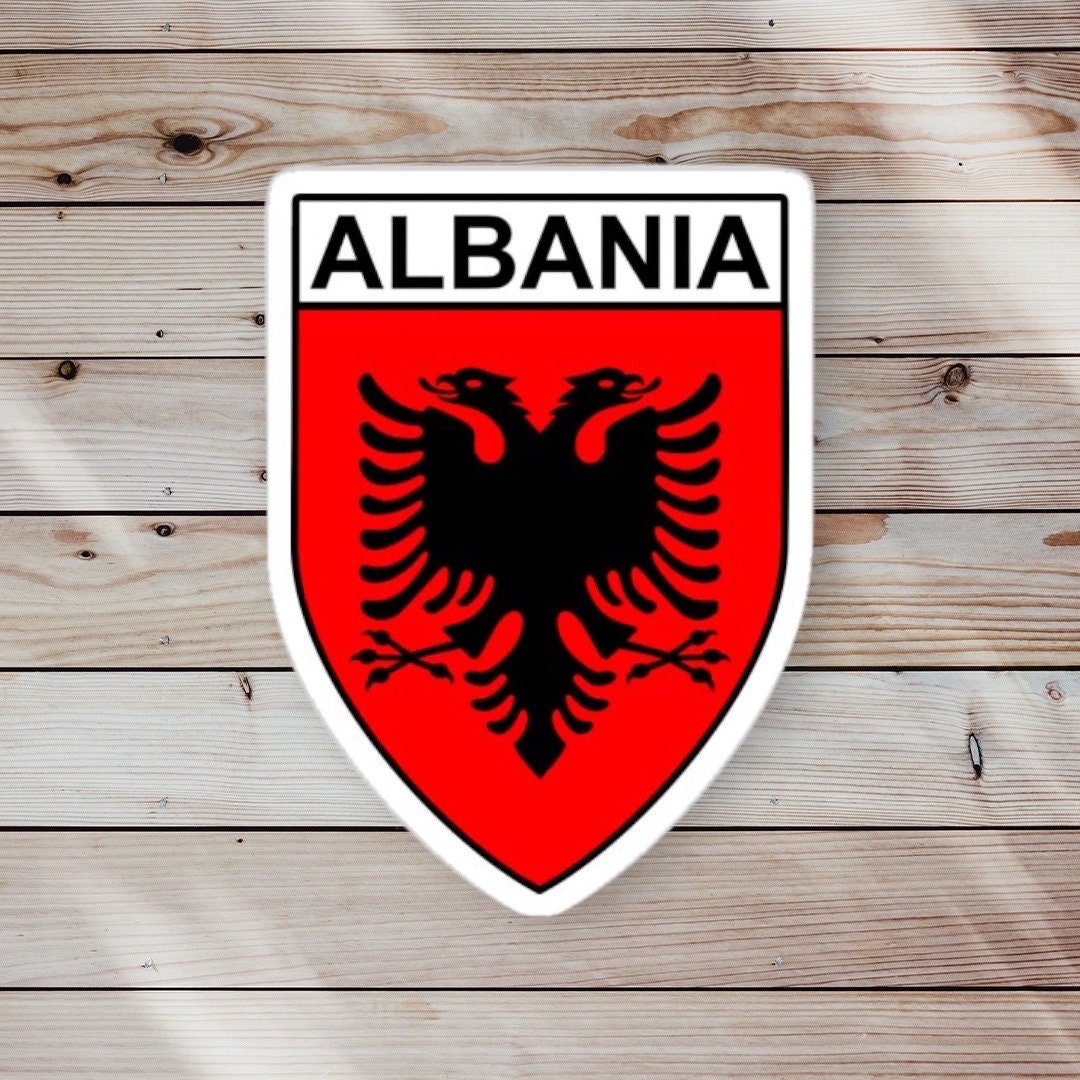 Albania Flag Eagle Sticker Decal - Etsy