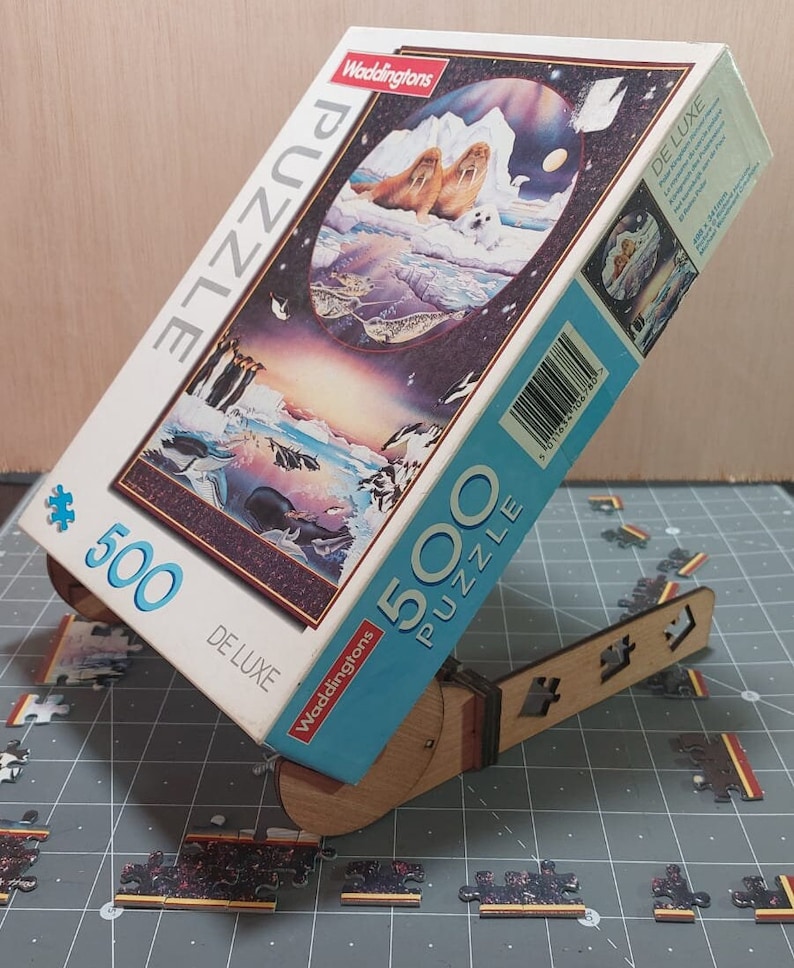 Versatile Jigsaw Puzzle Box Lid Stand, Adjustable Width & 4 Tilt ...