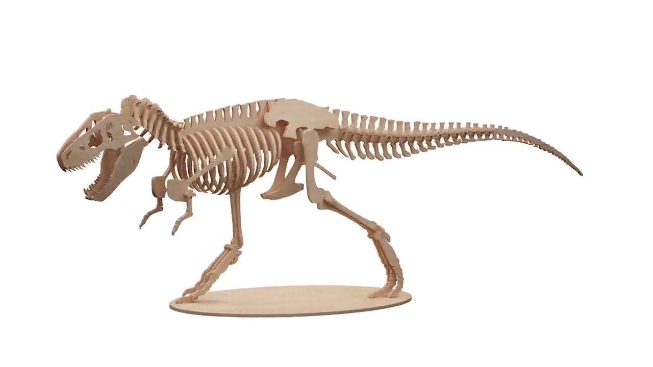 3D Puzzle Tyrannosaurus Rex Dinosaur 3D Model T-rex Large Laser Cut ...