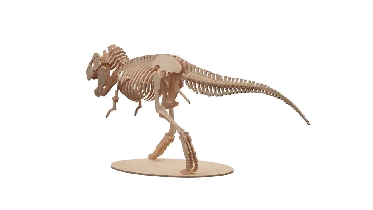 3D Puzzle Tyrannosaurus Rex Dinosaur 3D Model T-rex Large Laser Cut ...