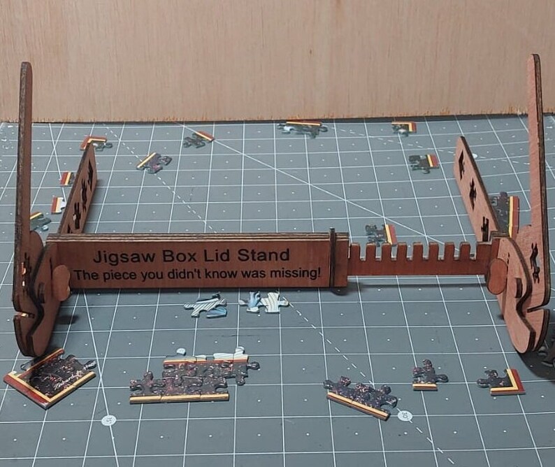 Versatile Jigsaw Puzzle Box Lid Stand, Adjustable Width & 4 Tilt ...