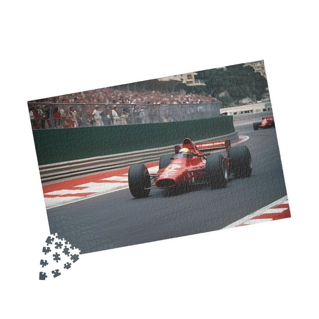 Formula 1 Monaco Grand Prix 60's and 70's Style Racing Jigsaw Puzzle F1 ...