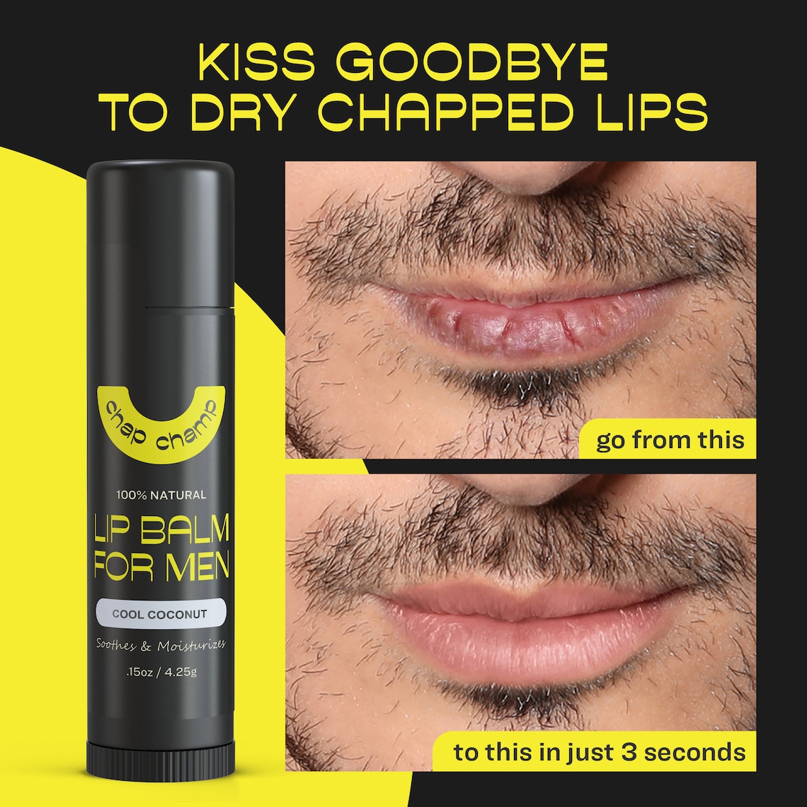 Fathers Day Gift - Men's Lip Balm - All Natural Men's Chapstick ...
