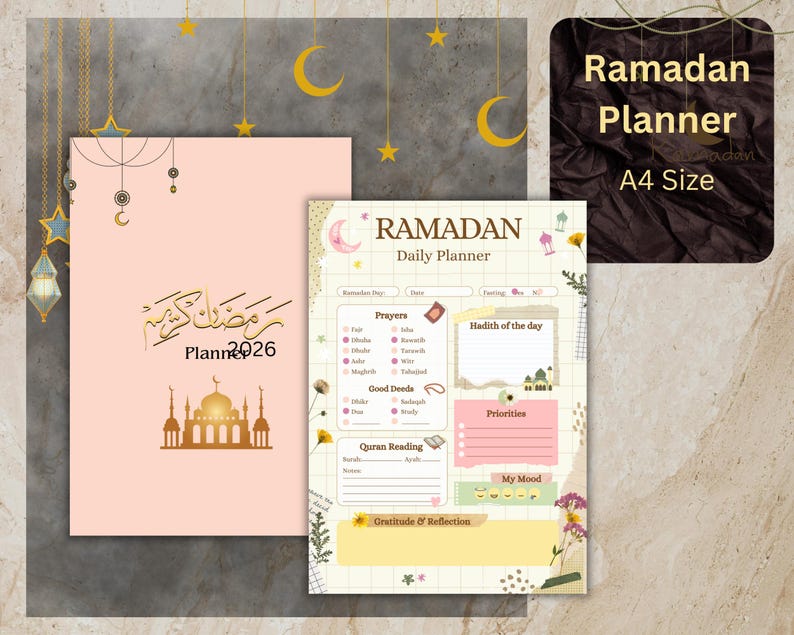 Ramadan Digital Planner Kit With Eid Preparation Template | Islam ...