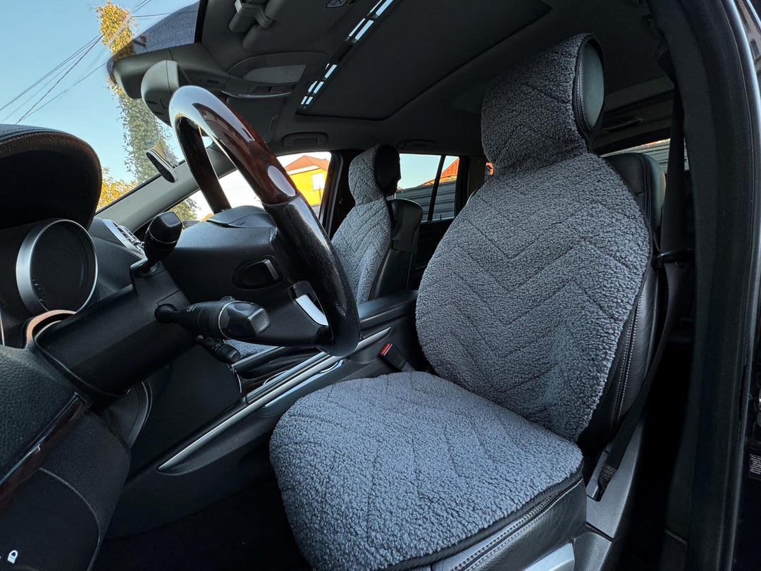 Universal Warm Sheepskin (eco), Warm Car Seat Cover,warm Cape With ...