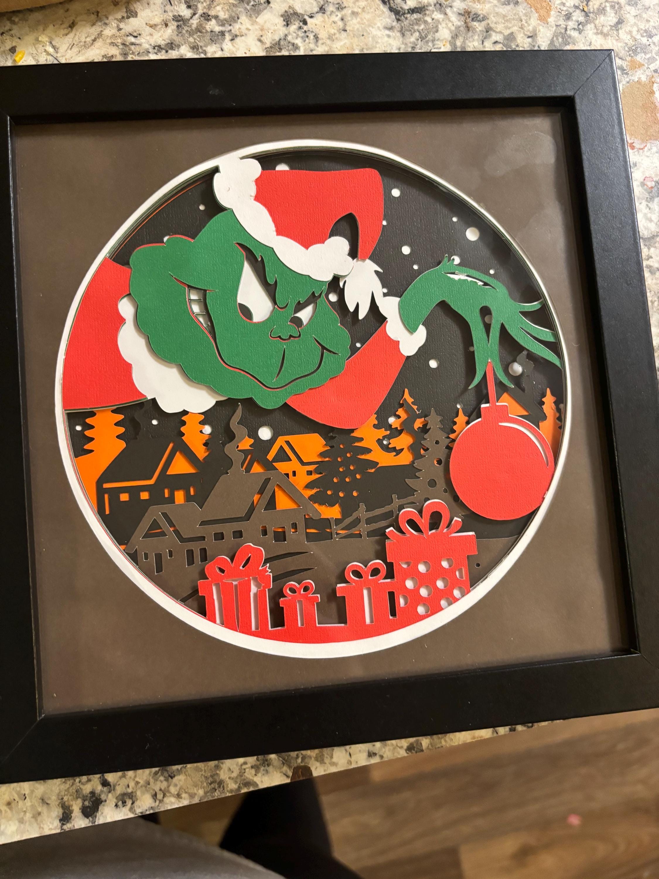 Grinch Shadow Box - Etsy