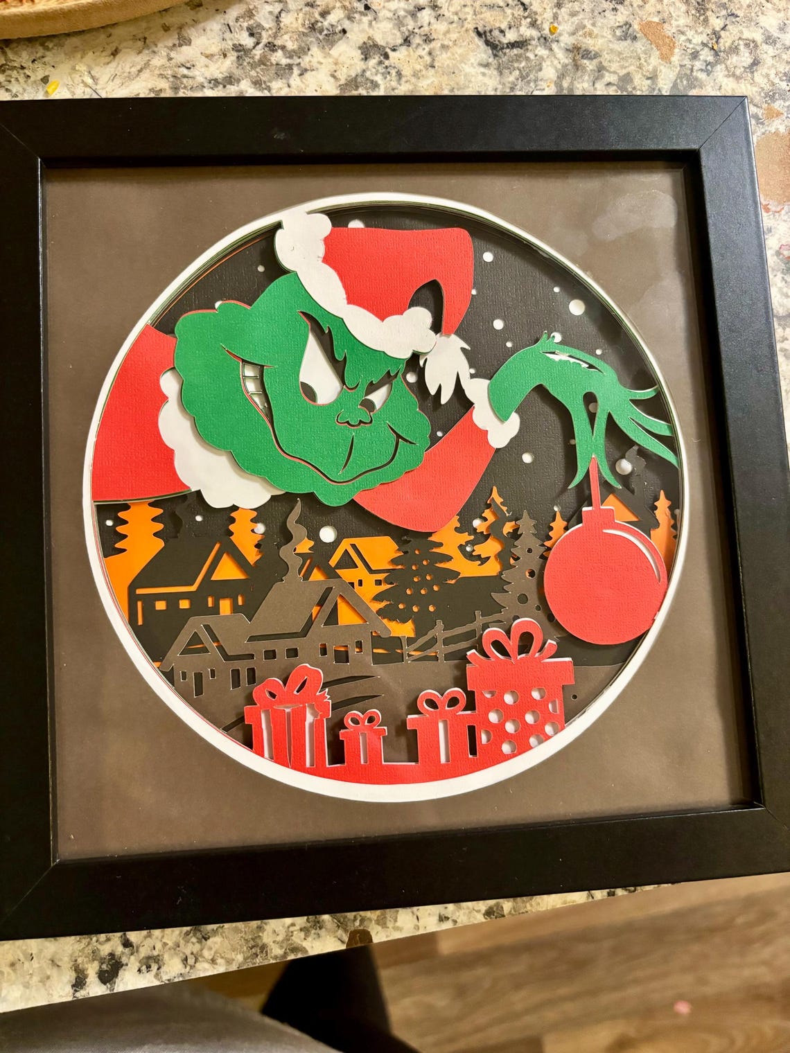 Grinch Shadow Box - Etsy