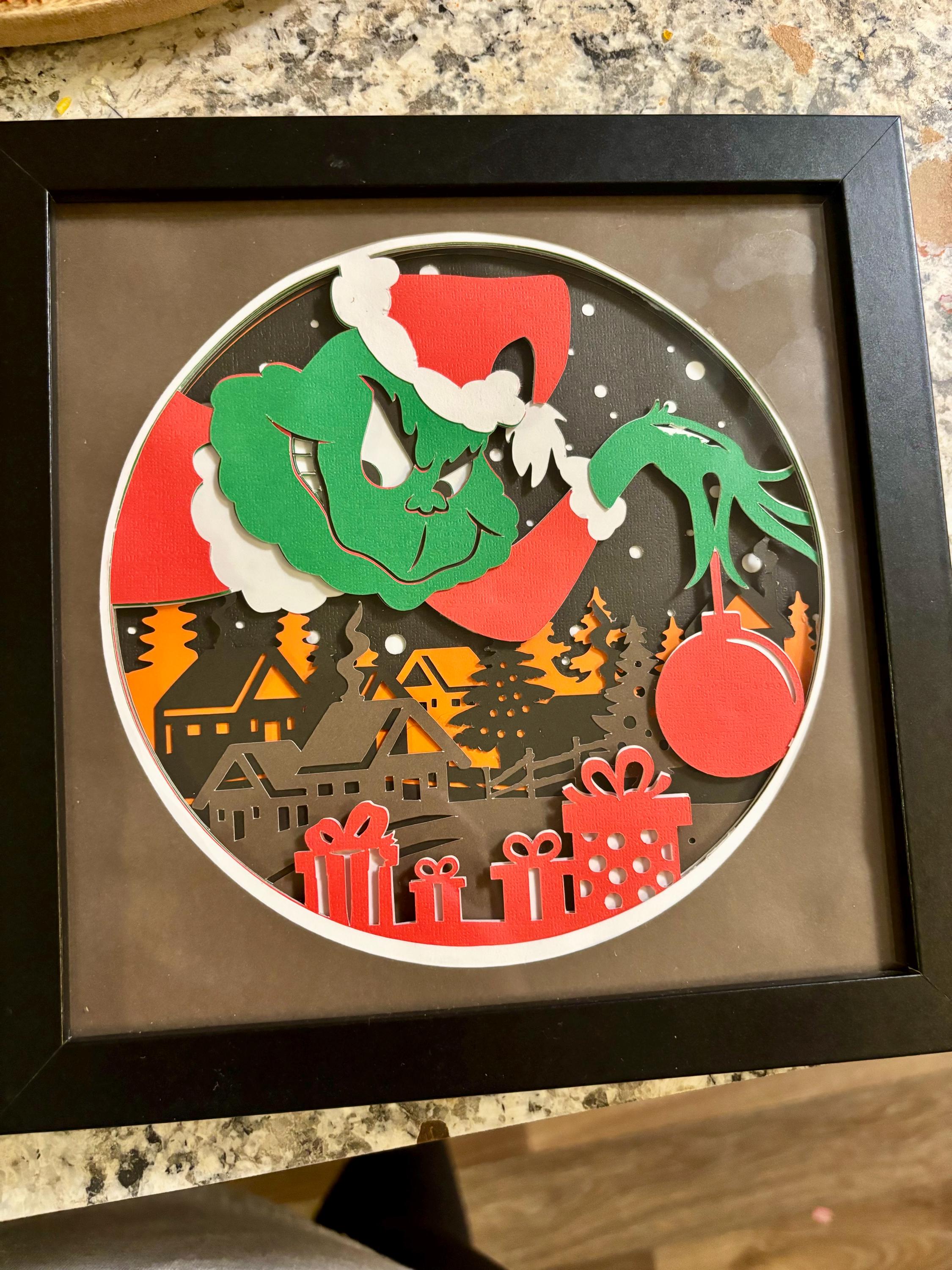 Grinch Shadow Box - Etsy