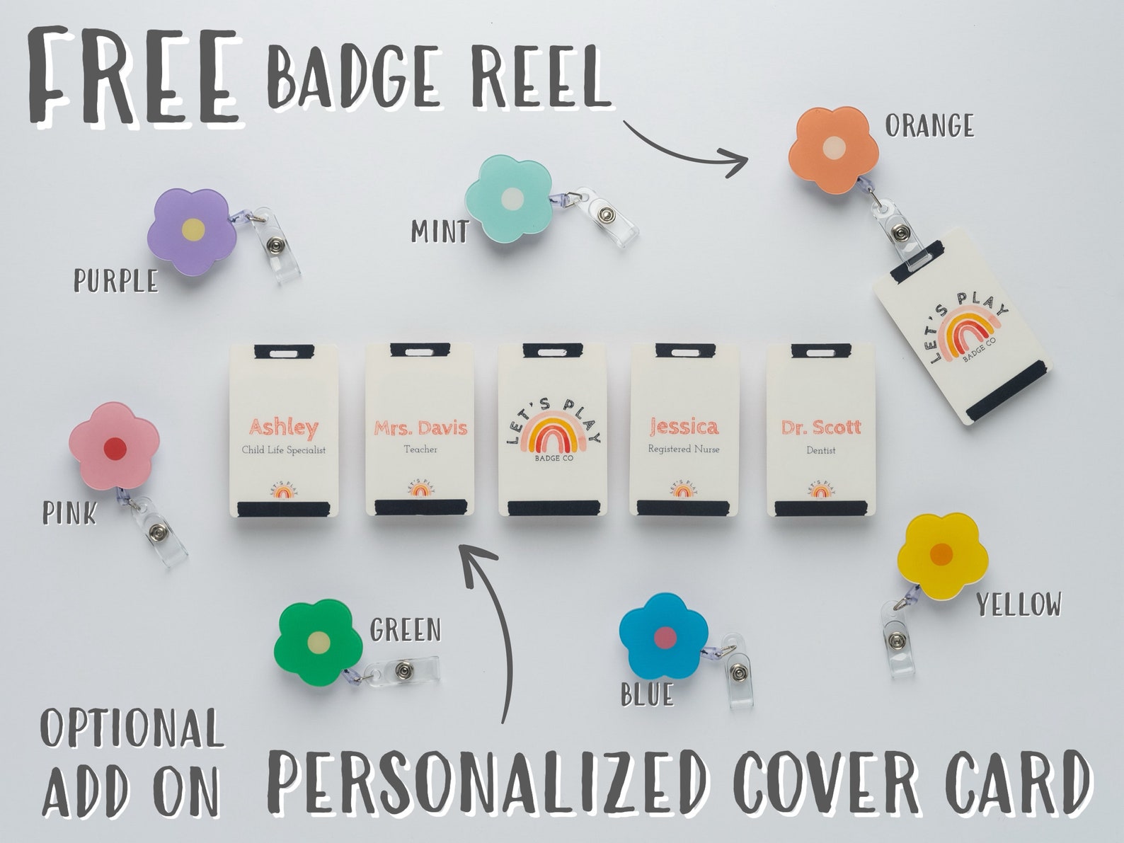 35 Pediatric Badge Cards, FREE Flower Badge Reel, Occupational Therapy ...