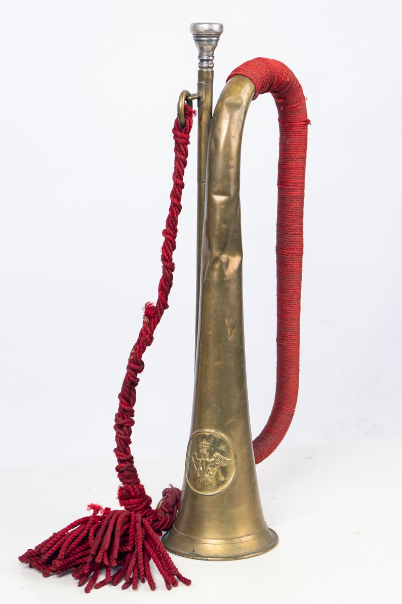 1916 Prussian Brass Bugle: WW1 German Military Horn With Tassel - Etsy