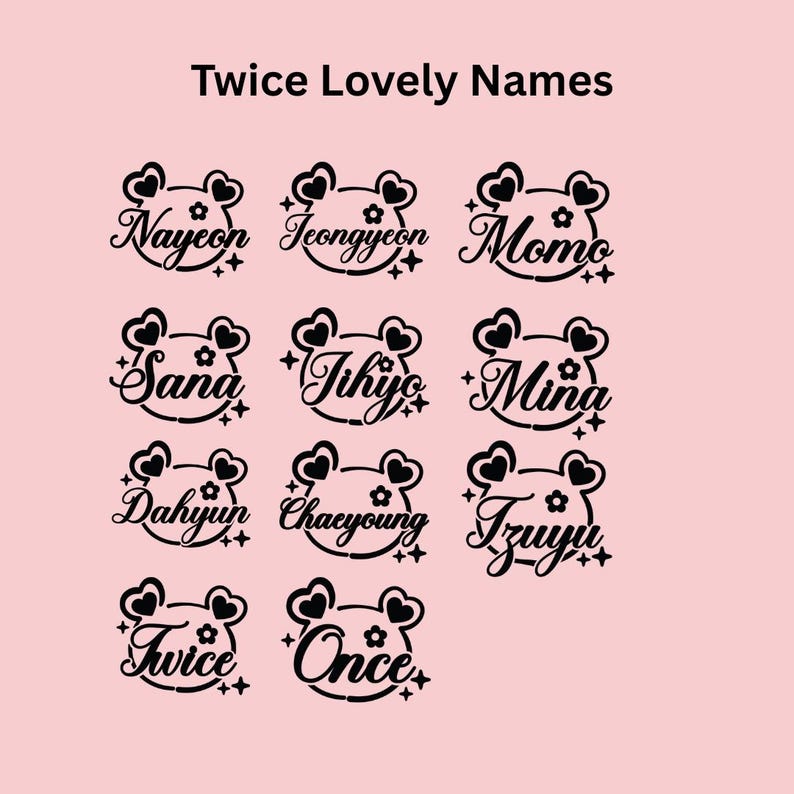 Personalized Twice Lovely Vinyl Decal: Holographic Rainbow, Kpop ...