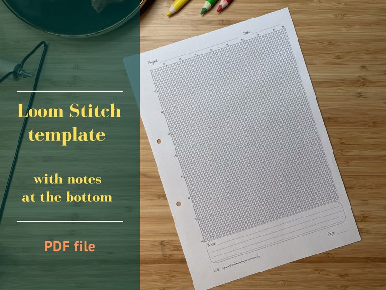 Set of 3 Templates for Designing Loom Stitch Jewelry, Printable Blank ...