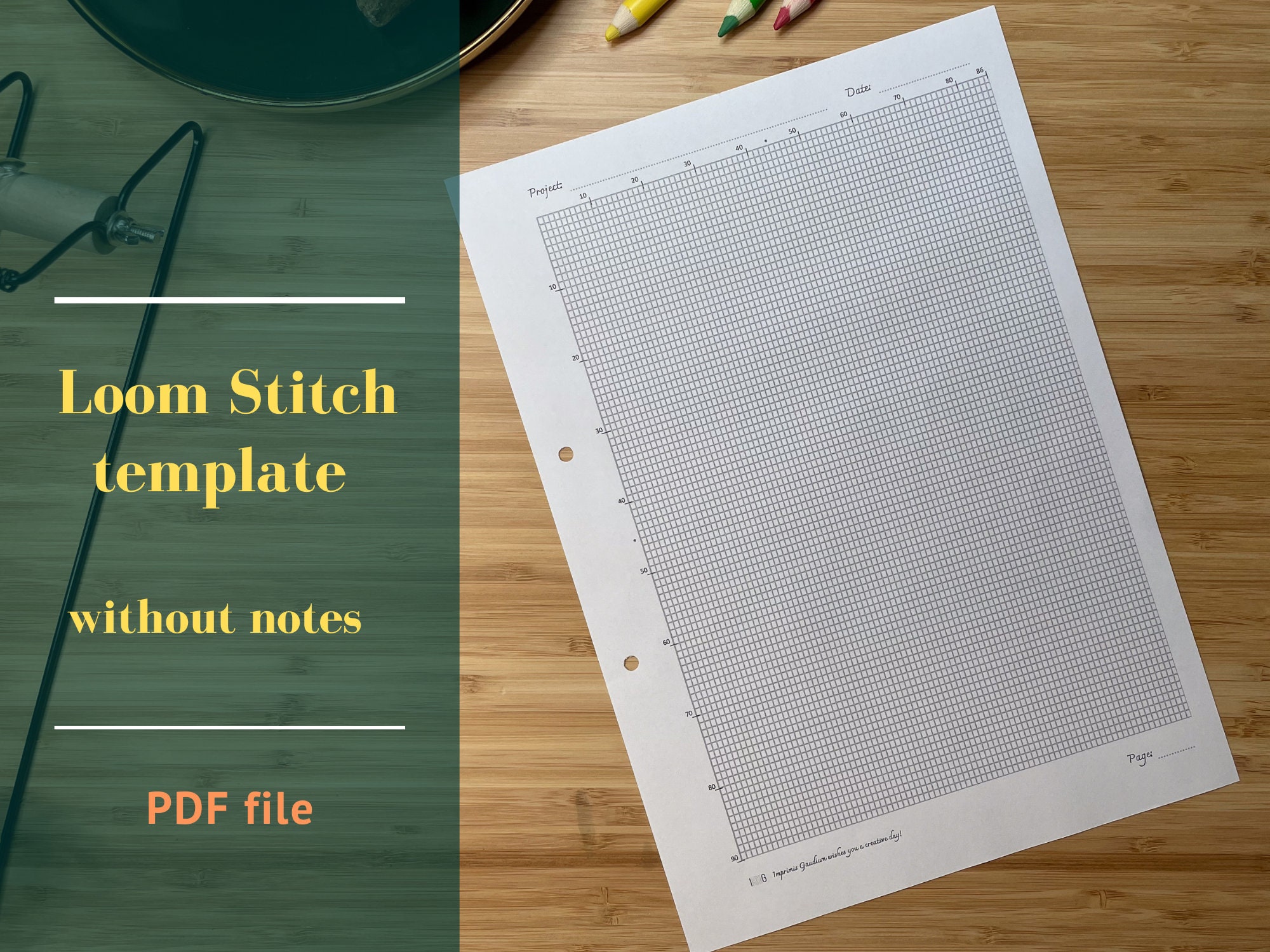 Set of 3 Templates for Designing Loom Stitch Jewelry, Printable Blank ...