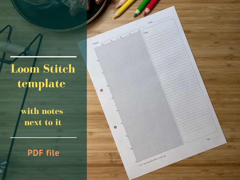 Set of 3 Templates for Designing Loom Stitch Jewelry, Printable Blank ...