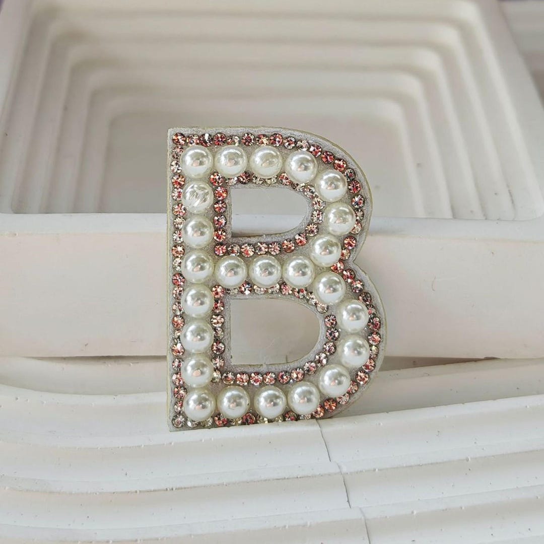 Diy Name Badge,alphabet Sequins Patches,rhinestones Letters Patch ...