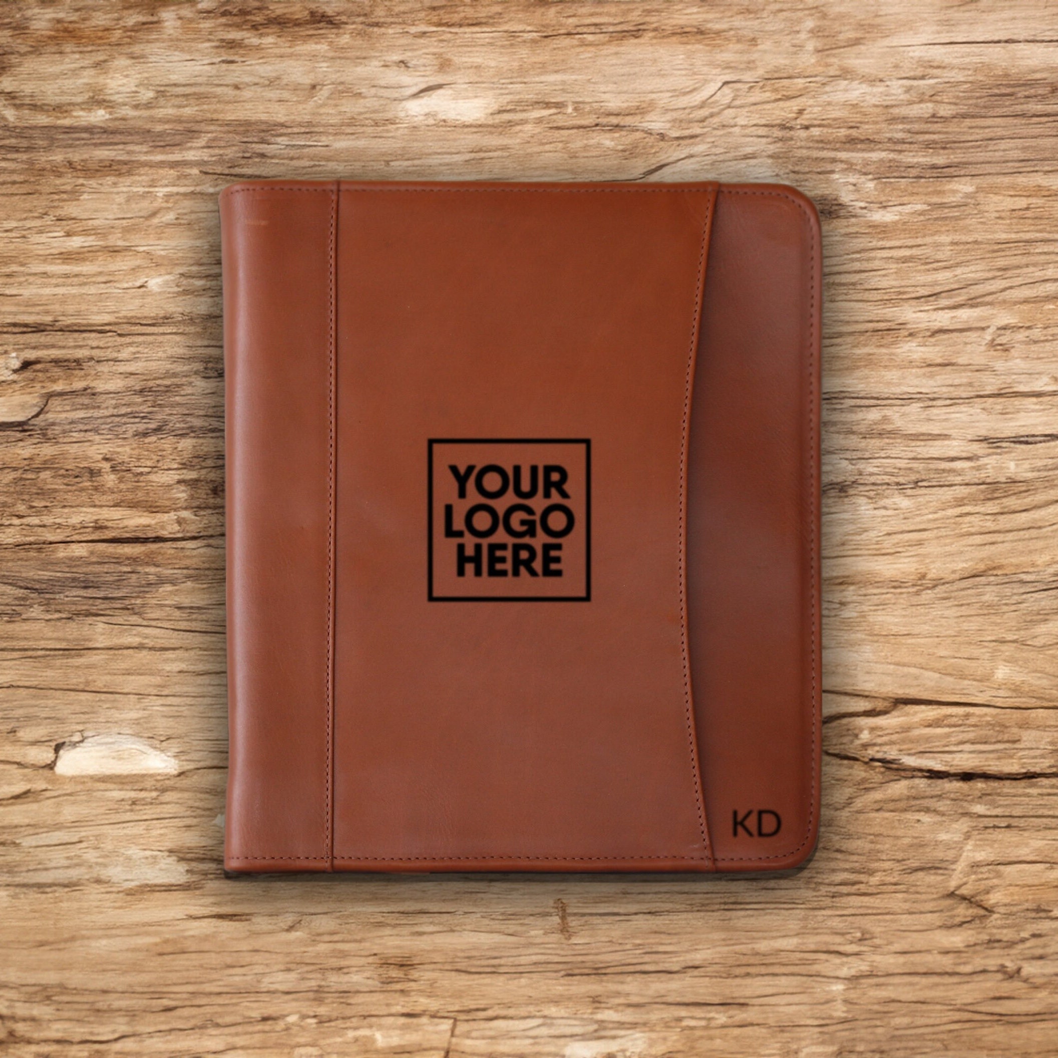 Custom Leather Portfolio Organizer Padfolio Gift for Him Corporate ...