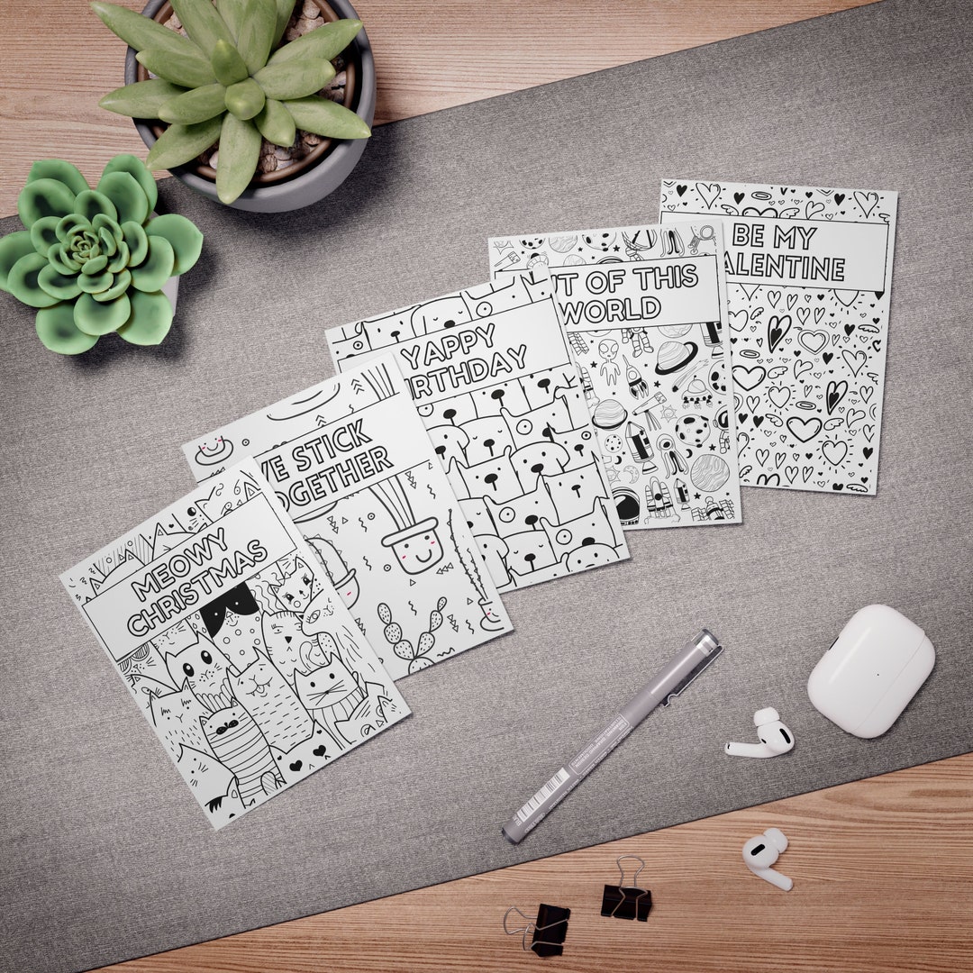 Happy Greeting Cards 5-pack - Etsy