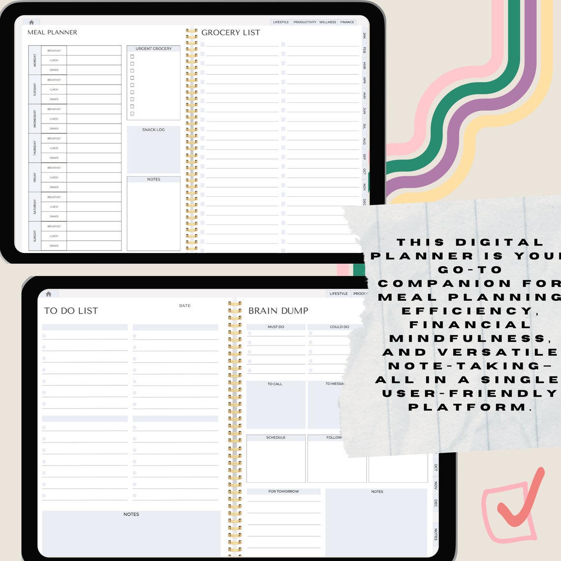 2024 Digital Planner That Girl Plannerundated Digital Planneripad ...