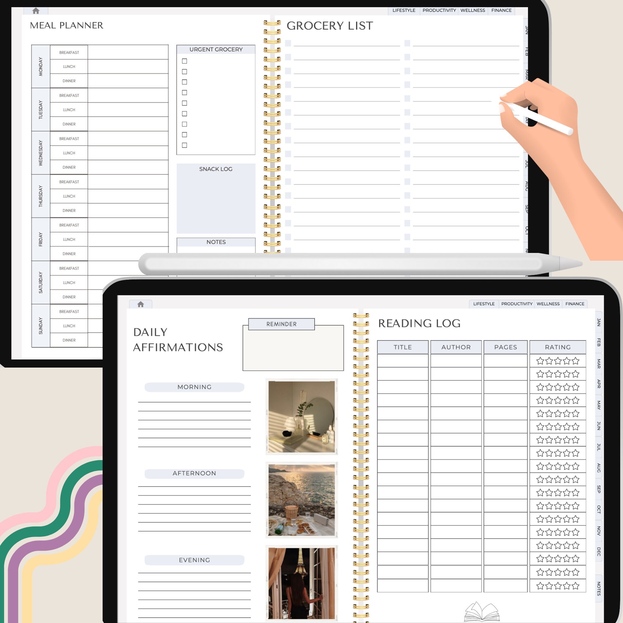 2024 Digital Planner - That Girl Planner|undated Digital Planner|ipad ...