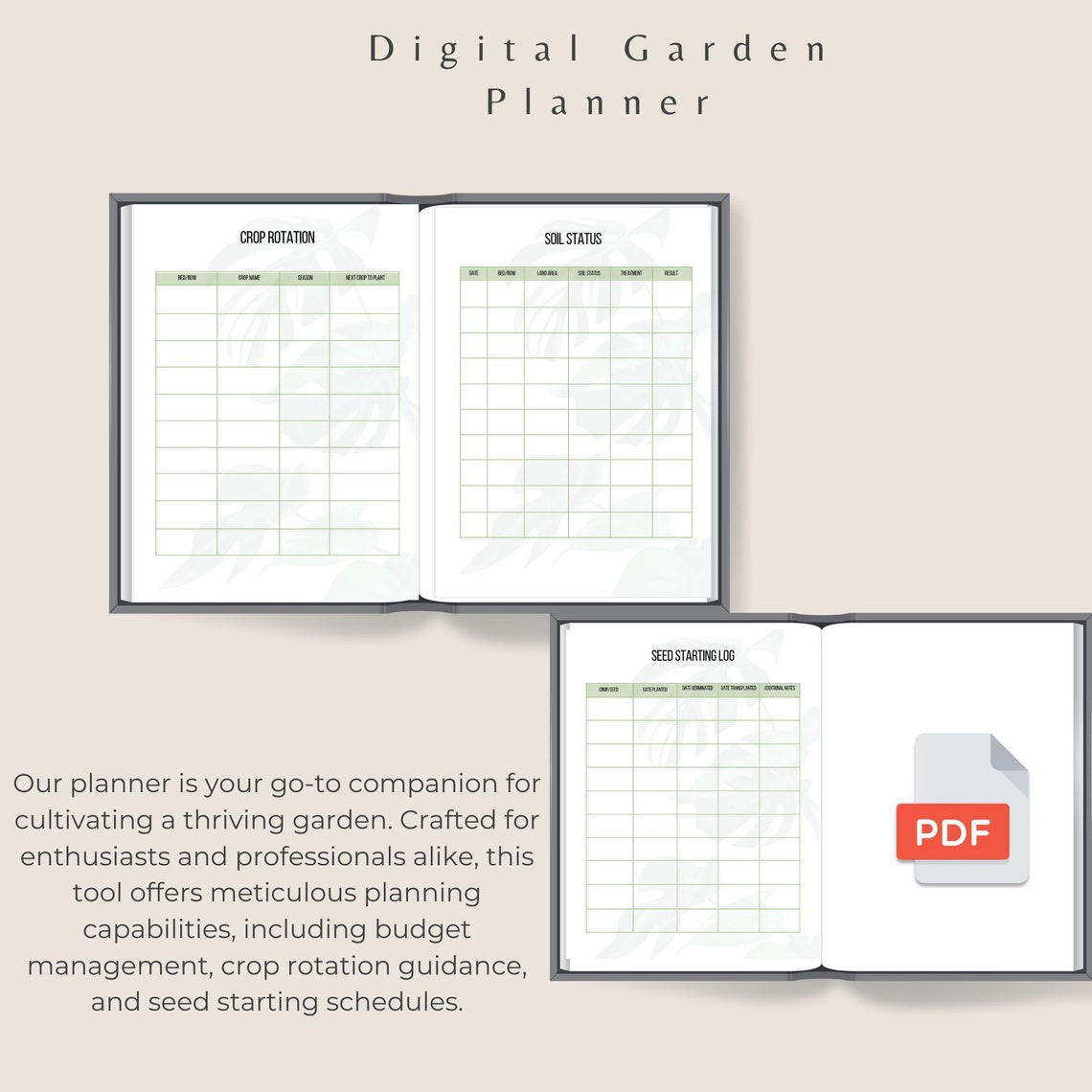 Digital Garden Planner - Vegetable Garden Planner for Gardener ...