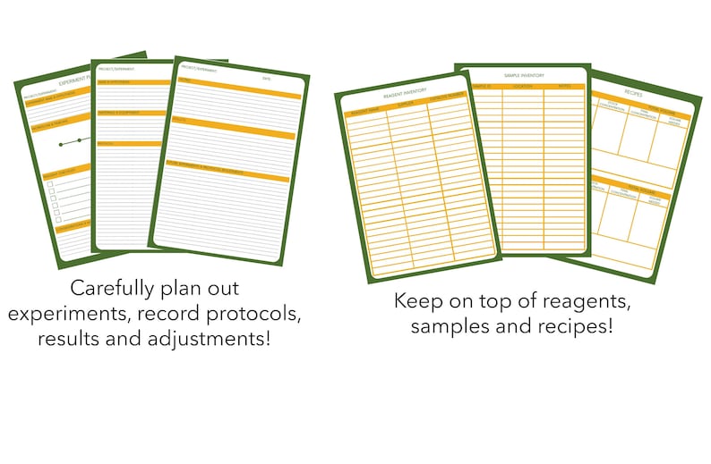 Lab Essentials Planner | Experiment Planning | Protocol and Results ...