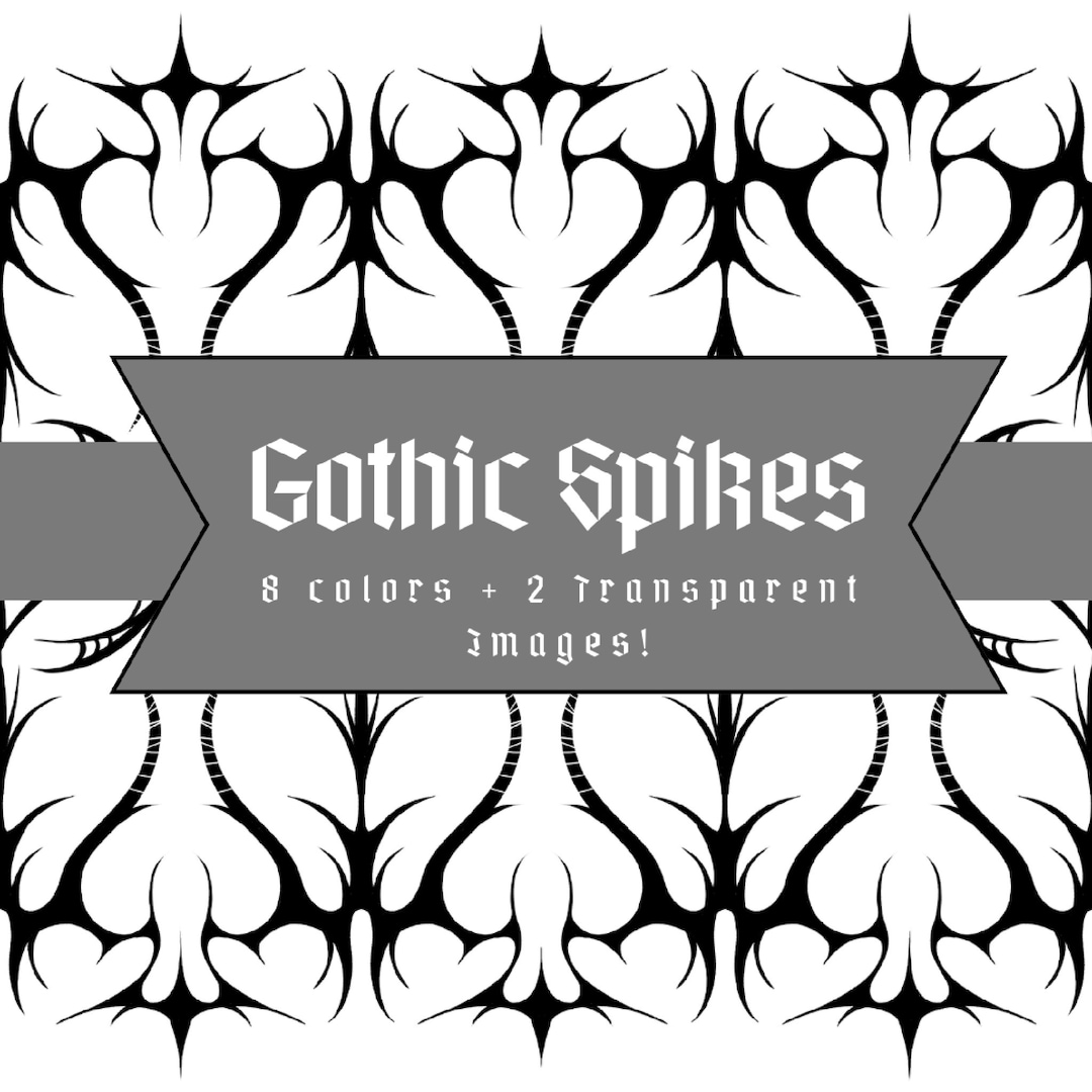 Abstract Gothic Spikes Digital Paper Download Craft Pattern for ...