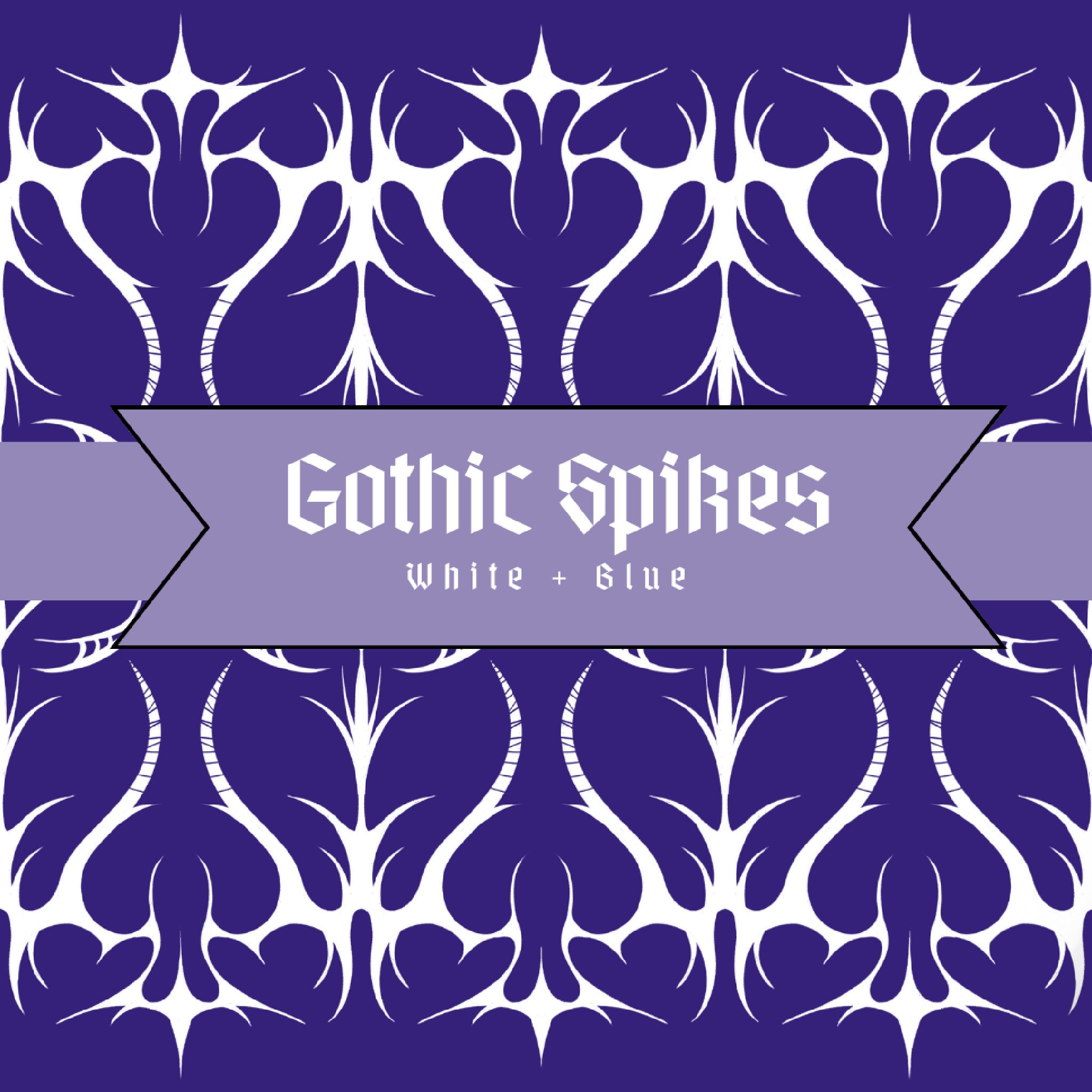 Abstract Gothic Spikes Digital Paper Download Craft Pattern for ...