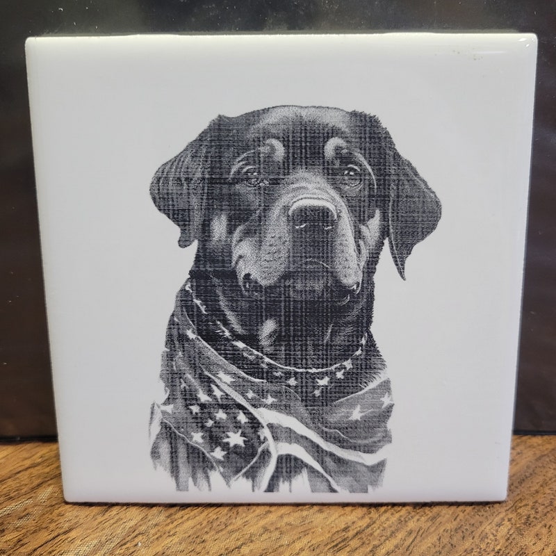 Dog Ceramic Tile - Etsy