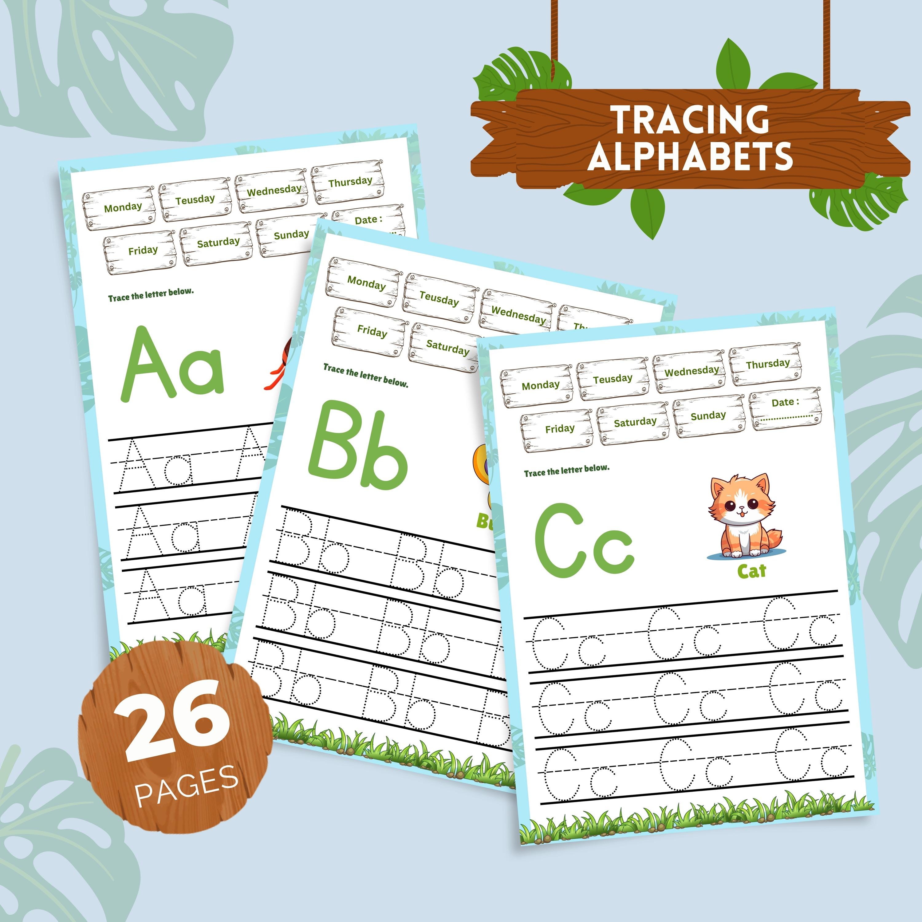 Animals Abcs Busy Book: Fun Tracing and Coloring Activities for Kids ...