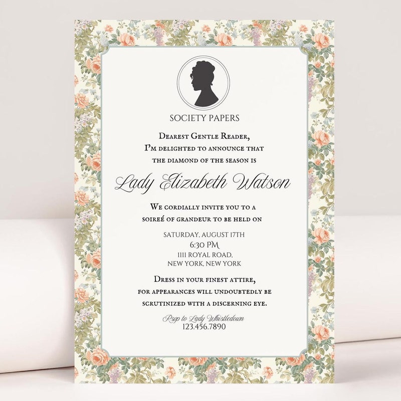 Regency Invite - Etsy