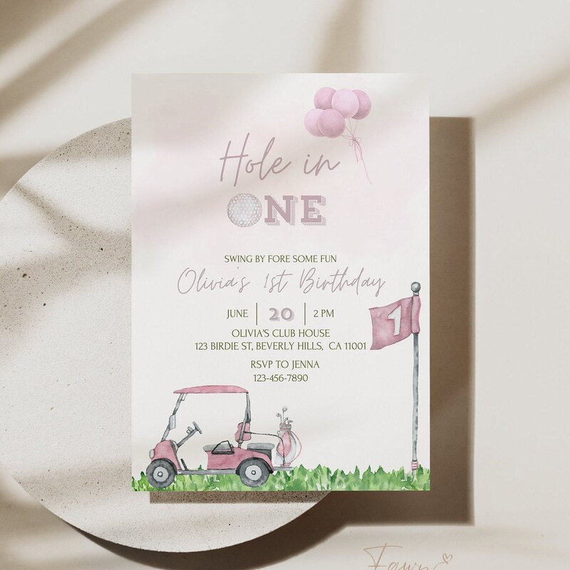 Girls First Birthday Golf - Etsy