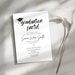 Editable Minimalist Graduation Party Invitation, Graduation Invitation ...