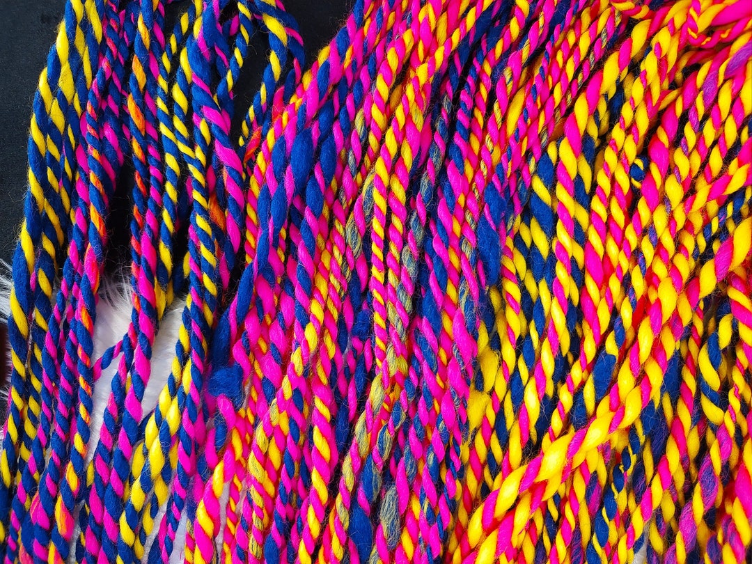 80s Roller Rink Pink Yellow and Blue Neon Self Striping Trio Set ...